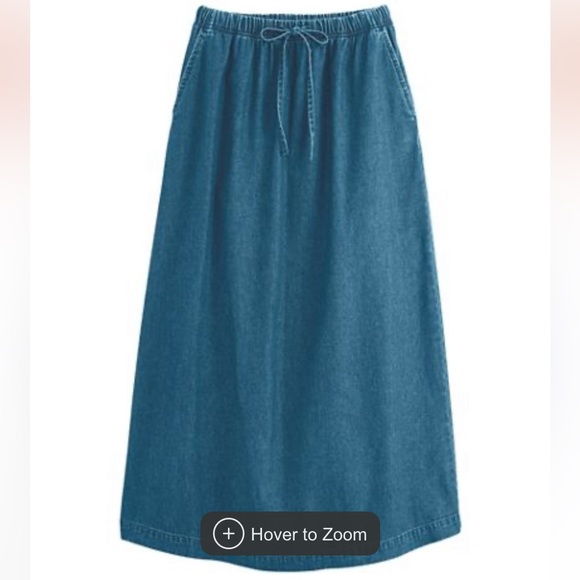 Blair | Skirts | Blair Drawstring Denim Skirt In Bleach Denim Nwt ...